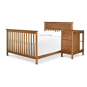 DaVinci Autumn 4-in-1 Crib and Changer Combo in Chestnut | Greenguard Gold Certified