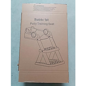 Rabb 1st Potty Training Seat, Upgrade Toddler Toilet Seat for Kids Boys Girls, 2 in 1 Potty Training Toilet, Splash Guard Anti-Slip Pad Step Stool