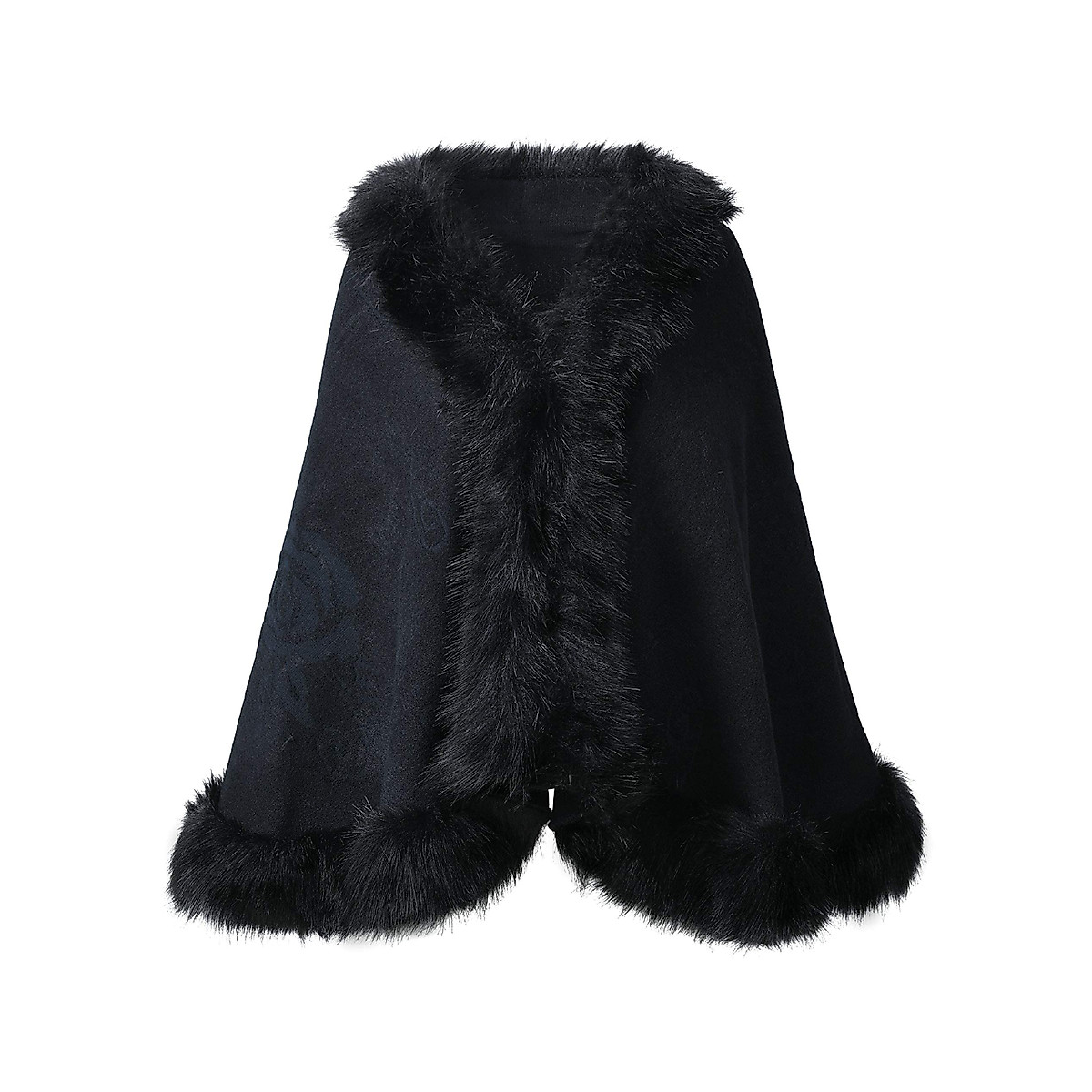 Obosoyo Women's Pashmina Shawl Cloak Cape Shawls and Wraps for Evening Dresses Shawl Wrap Cape Bridal Wedding Party Winter