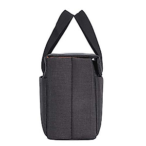BAIGIO Camera Insert Bag Inner Case High-Capacity Shockproof and Waterproof DSLR SLR Camera Small Inner Bag Foldable Protective Bag Inner Camera Organizer with Handle (Black 1)
