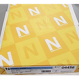 Neenah Paper 4456 Neenah 110lb Classic Crest Cardstock 8.5"X11" 125 per Package