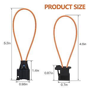 Mellbree 2Pcs Fiber Optic Loop, Female and Male Fiber Optic Bypass Loop Adapter Connector Diagnostic Device Tool Compatible for Benz Audi Mercedes BMW VW Porsche MOST Optical System
