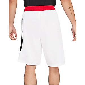 Nike HBR Men's Basketball Shorts (Medium, White/Black)