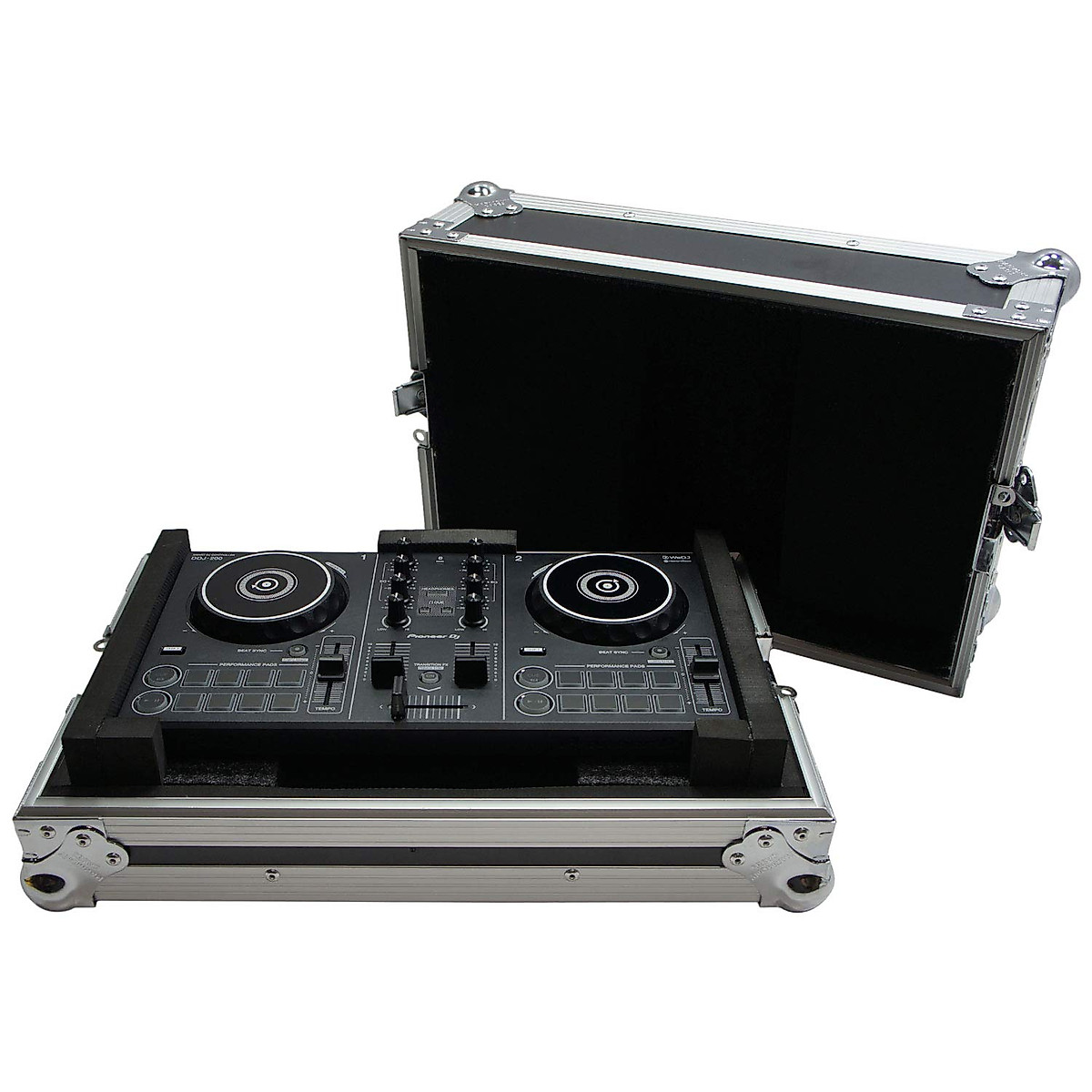 Harmony Audio HCDDJ200 Flight Glide Laptop Stand Tray DJ Custom Case Compatible with Pioneer DDJ-200
