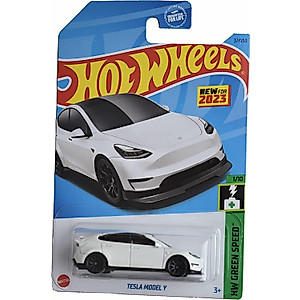 Hot Wheels Tesla Model Y, HW Green Speed 1/10