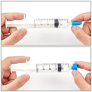 OLYCRAFT 140pcs Syringe Tip Caps Luer Lock Tip Plastic Stopper Syringe Barrel Tip Caps Lock Screw Type Industrial Syringe Tip No Needle Tip Cap for Feeding Tubes 7 Colors