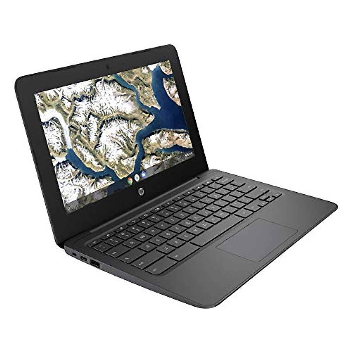 HP 2022 Newest Chromebook 11.6" HD Thin Light Laptop Computer for Business Student, Intel Celeron N3350 Up to 2.4 GHz, 4GB Memory, 32GB eMMC,Webcam, USB-C, WiFi, Bluetooth, Chrome OS+MarxsolCables