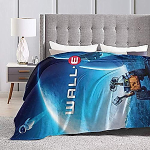Wall-E Ultra-Soft Micro Fleece Throw Blanket 3D Printed Lightweight Cozy Bed Sofa Blanket 50"" x40
