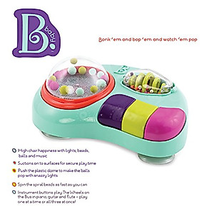 B. Toys – Whirley Pop – Lights & Music Station Baby Toy with Suction Cups – 100% Non-Toxic and BPA-Free