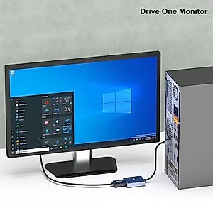 BENFEI USB 3.0 to HDMI Adapter, USB 3.0 to HDMI Male to Female Adapter for Windows 11, Windows 10, Windows 8.1, Windows 8, Windows 7(Not for Mac)