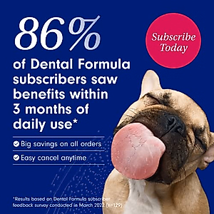 Petlab Co. Dog Dental Formula - Keep Dog Breath Fresh and Teeth Clean - Supports Gum Health - Water Additive Dental Care Targets Tartar - Packaging May Vary