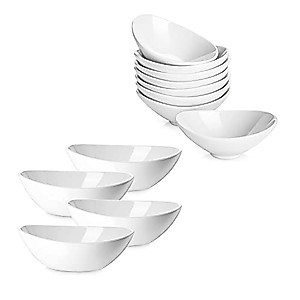 DOWAN Bundle 3 Oz Cranberry Sauce Dipping Bowls and 36 OZ Serving Bowls