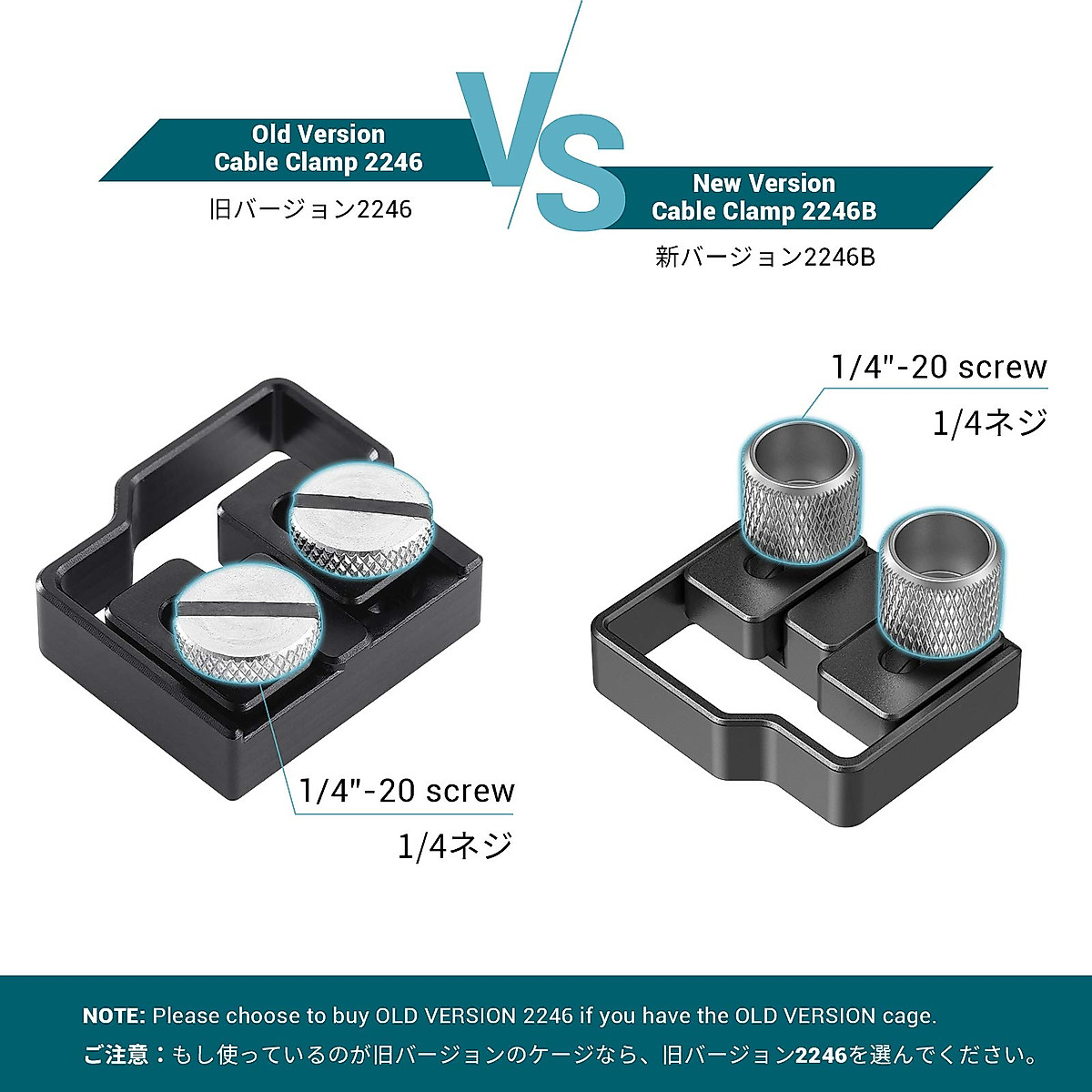 SMALLRIG HDMI and USB-C Cable Clamp for BMPCC 4K & 6K Cage (New Version) - 2246B