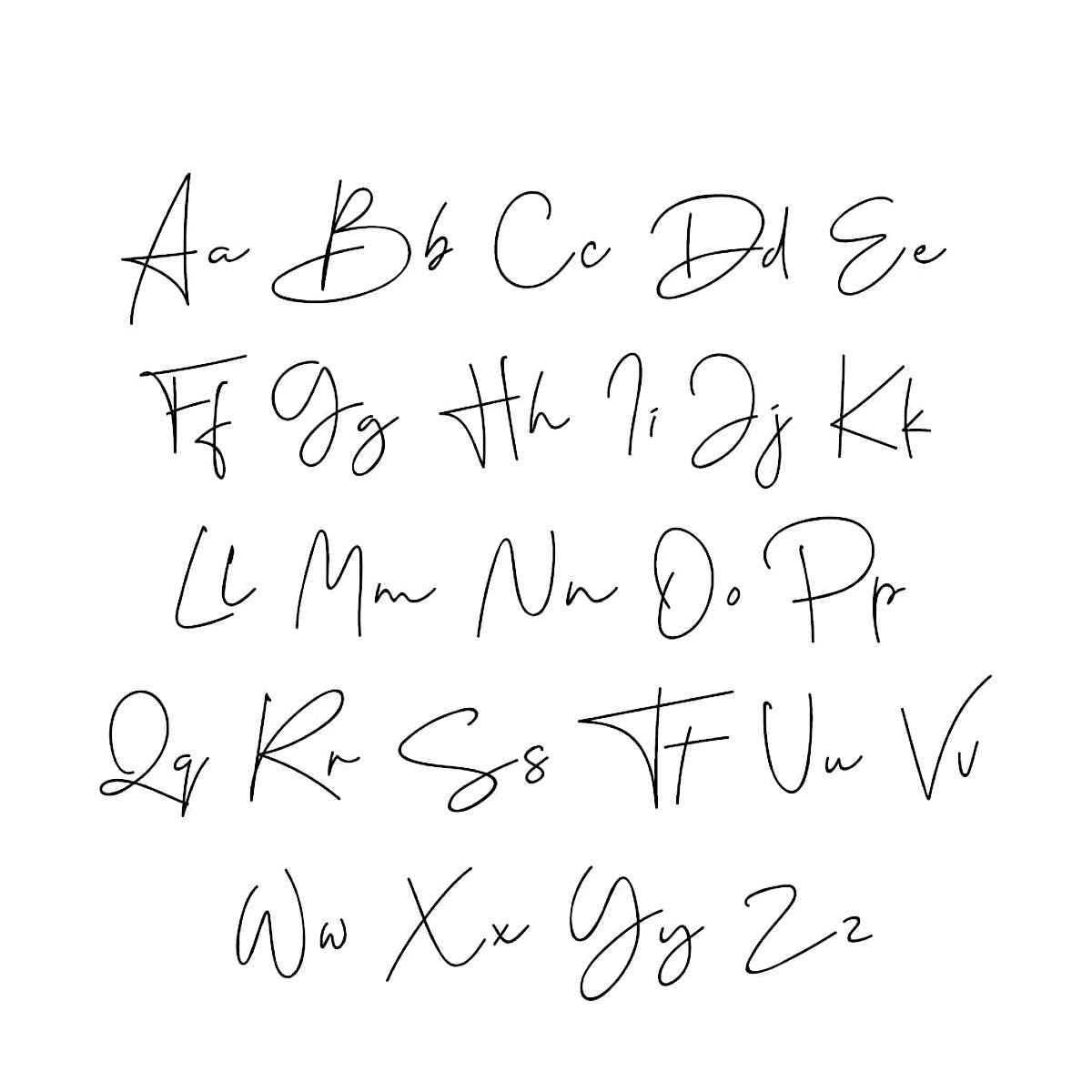 OAK & LUNA - Personalized Belle Custom Name Necklace (14k Yellow Gold, Without Diamond)