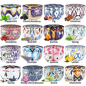 16 Pack Scented Candles Gift Set- Aromatherapy Candle Gifts for Men, Woman-Men Candle Set，Ideal Gift for Travel Home Décor