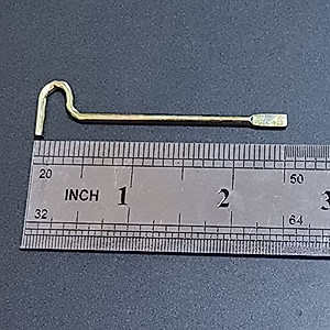 Interior Door Key for Bathroom Bedroom, Emergency Key for Door Knob Lock - Set of 10 Gold