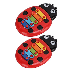 2Pcs Kids Xylophone,Colourful Seven Star Shape Xylophones Toys for Toddler Child