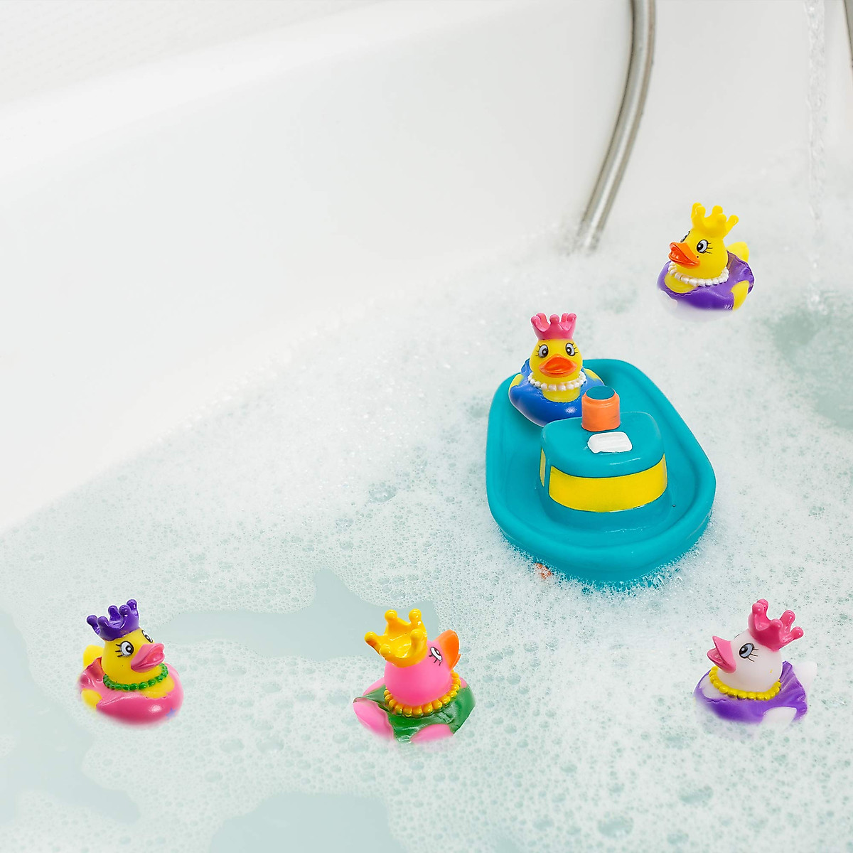 Windy City Novelties 50 Pack - 2" Assorted Themed Rubber Ducky Bath Toys (Princess)