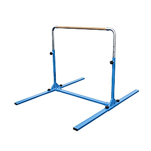 Tumbl Trak Jr. Bar PRO Adjustable Height Horizontal Gymnastics Kip Bar for The Gym for Home, Blue