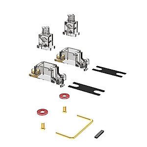 DUROCK Stabilizer V3, Screw in Stabilizers with 2u 6.25u 7u Wires, PCB Mount Keyboard Stabilizers for Mechanical Keyboards (V3 Smokey 80% Kit)