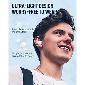 PISEN Wireless Earbuds, Bluetooth Earbuds Waterproof Noise Cancelling Earbuds Wireless Bluetooth in Ear with Mics Premium Sound for Sport, Work, Home Office