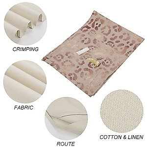 Rose Gold Leopard Pattern Washing Machine Dryer Top Cover Refrigerator Fridge Dust-Proof Cover with Storage Pockets Bags Sunscreen Cover Kitchen Christmas Decor