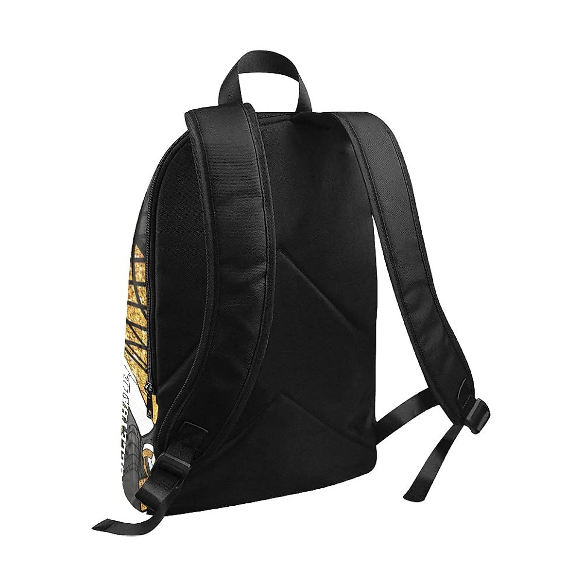 Personalized Sport Volleyball Gold Casual Daypack Bag with Name Custom Backpack for Man Woman Girl Boy Gifts