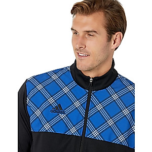 adidas Men's Standard Tiro Track Jacket, Black/Team Royal Blue, Small