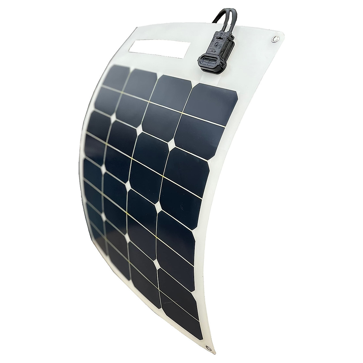 Sol-Go 50W Flexible Solar Panel with Handle, Built with Sunpower Maxeon Solar Cells, 12V, Off Grid Solar Power Compatible with Portable Power Station, Designed and Engineered in The US
