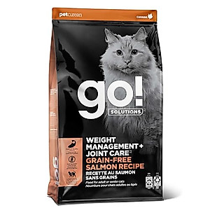 Go! Solutions Weight Management + Joint Care, Grain-Free Dry Cat Food, Salmon Recipe, 6 lb Bag