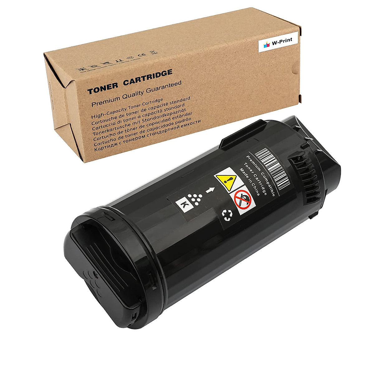 W-Print Compatible Toner Cartridge Replacement for Xerox VersaLink C600/C605 106R03903 Black Toner 12,200 Pages-1 Pack
