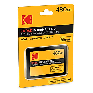 KODAK Internal SSD X150, Yellow, 480 GB