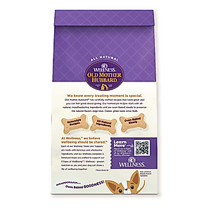 Wellness Old Mother Hubbard Classic P-Nuttier Natural Dog Treats, Crunchy Oven-Baked Biscuits, Ideal for Training, Mini Size, 20 ounce bag