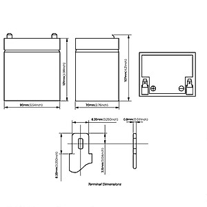 BatteryGuy 1609-HBAT Replacement 12V 5.5Ah SLA Batteries Brand Equivalent (Rechargeable, High Rate) - Qty of 2