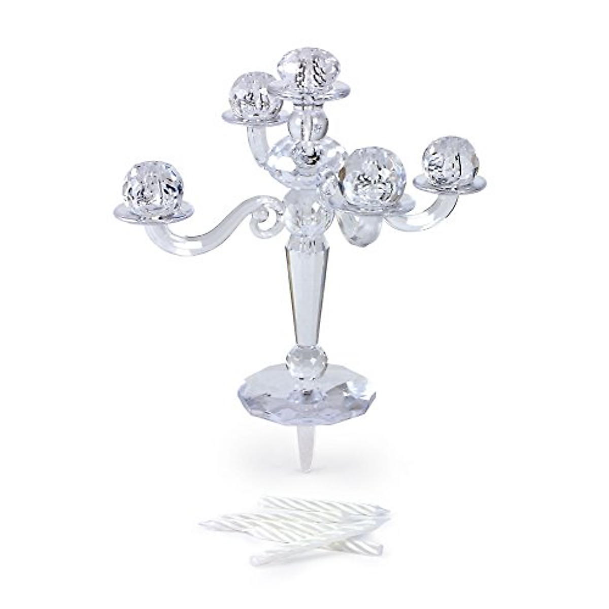 Fancy That 5228997 Cake Candelabra Birthday Holder with 9 Candles, 6.566, Assorted