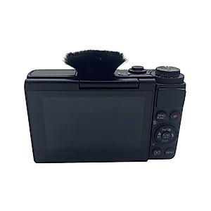 Camera Mic Wind Muff For Canon G7X Mark II Dead Cat Windscreen Microphone Cover For Series Of AS300 G7X2 (Black)