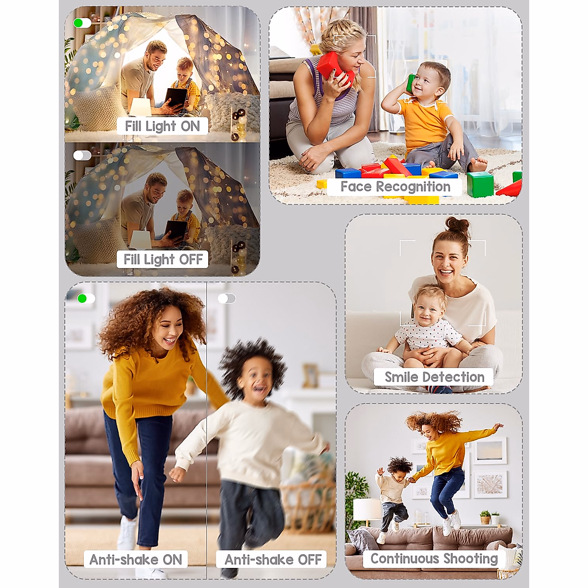 Digital Camera, FHD 1080P Kids Camera with 32GB SD Card 44MP Point and Shoot Camera with 16X Digital Zoom, Compact Portable Small Digital Camera for Teens Students Kids Girls Boys Beginner-Black