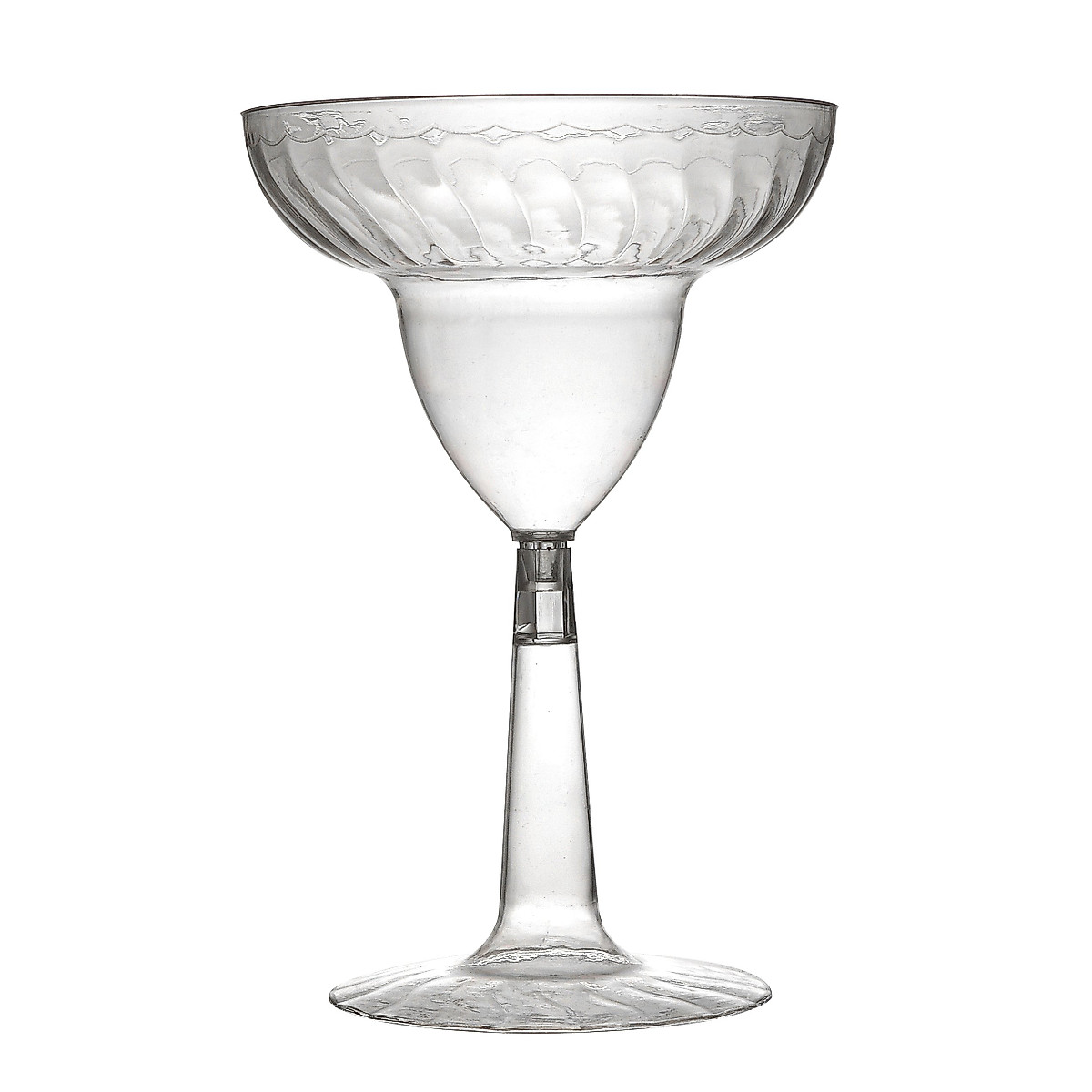 Fineline Settings 12-Piece Flairware2-Piece Margarita Glass, 12-Ounce, Clear