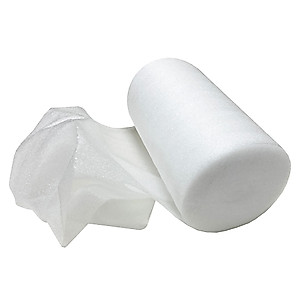 UBOXES Foam Wrap Roll 12" Wide x 50' ft 1/16" Thickness Perforated Every 12"