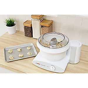 Bosch MUM6N10UC Universal Plus Stand Mixer, 800 Watt, 6.5-Quarts with Bowl Scraper and Cake Paddles