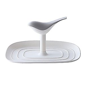 XJKLBYQ Pan Lid Holder Silicone Multifunctional Spatula Spoon Rack Kitchen Storage Organizer Stand White