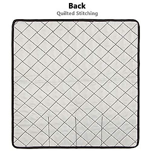 PACMAXI Sewing Machine Pad for Table with Pockets, Sewing Machine Pad Organizer, Pad Organizer for Sewing Machine Accessories, Sewing Machine Mat (Paisley Blue)