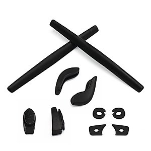 Eye Opening Stuff Replacement Earsocks & Nosepiece Rubber Kits Compatible with Oakley Juliet Sunglasses - Black