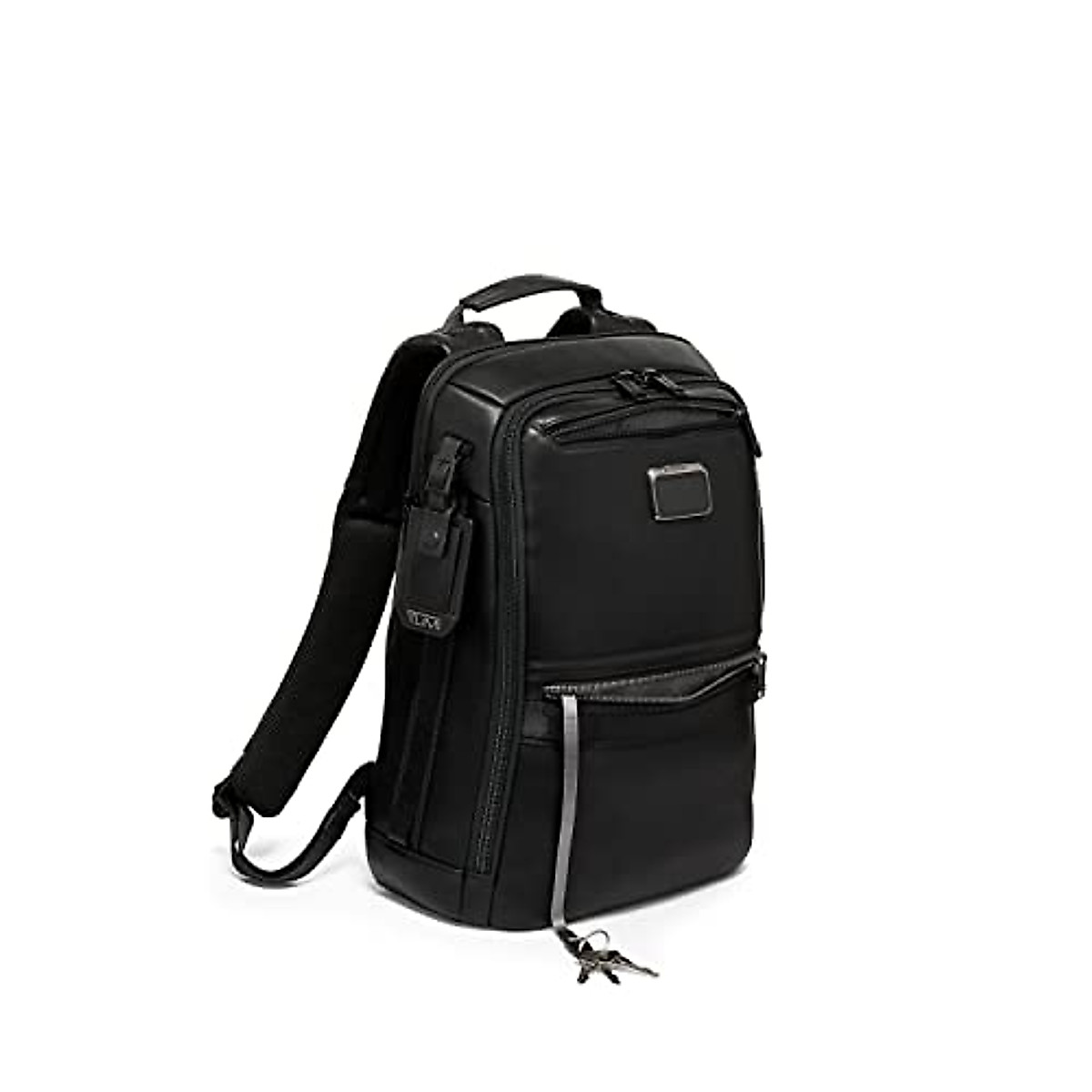 TUMI Alpha Bravo Dynamic Leather Backpack - Black | Shop Now