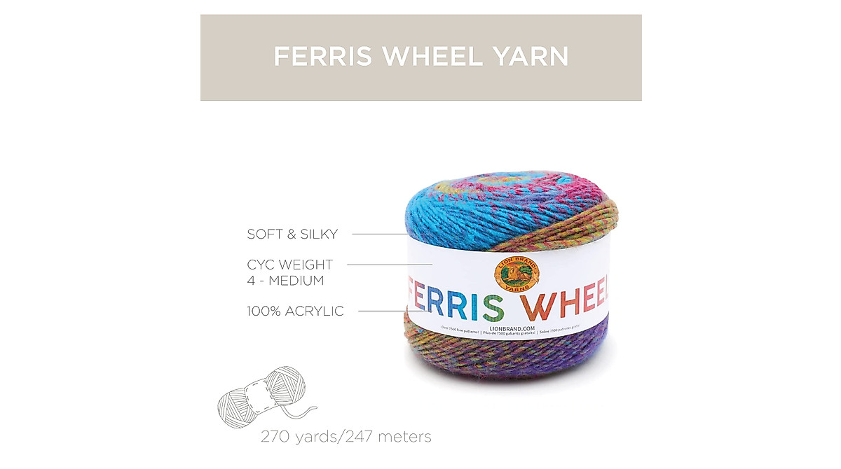 Lion Brand Ferris Wheel Yarn - Wild Violets