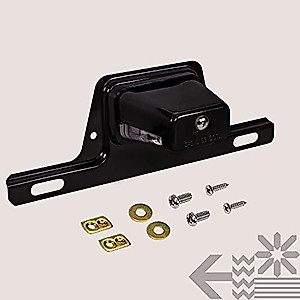 TRUE MODS LED License Plate Light for Trailer [Bracket Mount] [DOT FMVSS 108] [SAE L] [Black-Finish] [Waterproof] [12V DC] License Tag Lights for UTV ATV Trailer Truck RV Boat