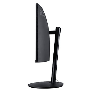 Acer Nitro 34" QHD 3440 x 1440 1500R Curved PC Gaming Monitor AMD FreeSync Premium 165Hz Refresh 1ms (VRB) ZeroFrame Design 2 x Display Port 1.4 & 2 x HDMI 2.0 Ports XZ342CU Sbmiipphx,Black