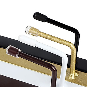 Tonxus 4 Sets Metal Coffee Mug Rack - Vertical Narrow Wall Mounted Large Cup Holder Kitchen Storage Display Organizer Hooks for Coffee Mugs,Tea Cups (WHITE)