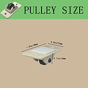 8 Pieces Mini Self Adhesive Wheels, Stick on Wheels, Self Fixed Wheels, Non Swivel Caster, Plastic Wheel for Box Bottom Storage Rack Cabinet Drawer