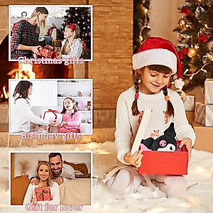 9 Inch Cute Plush Toys Cartoon Stuffed Plush Doll with Strawberry Love Heart Anime Soft Plush Hugging Pillow Birthday Valentines Day Gift for Kids, Friends